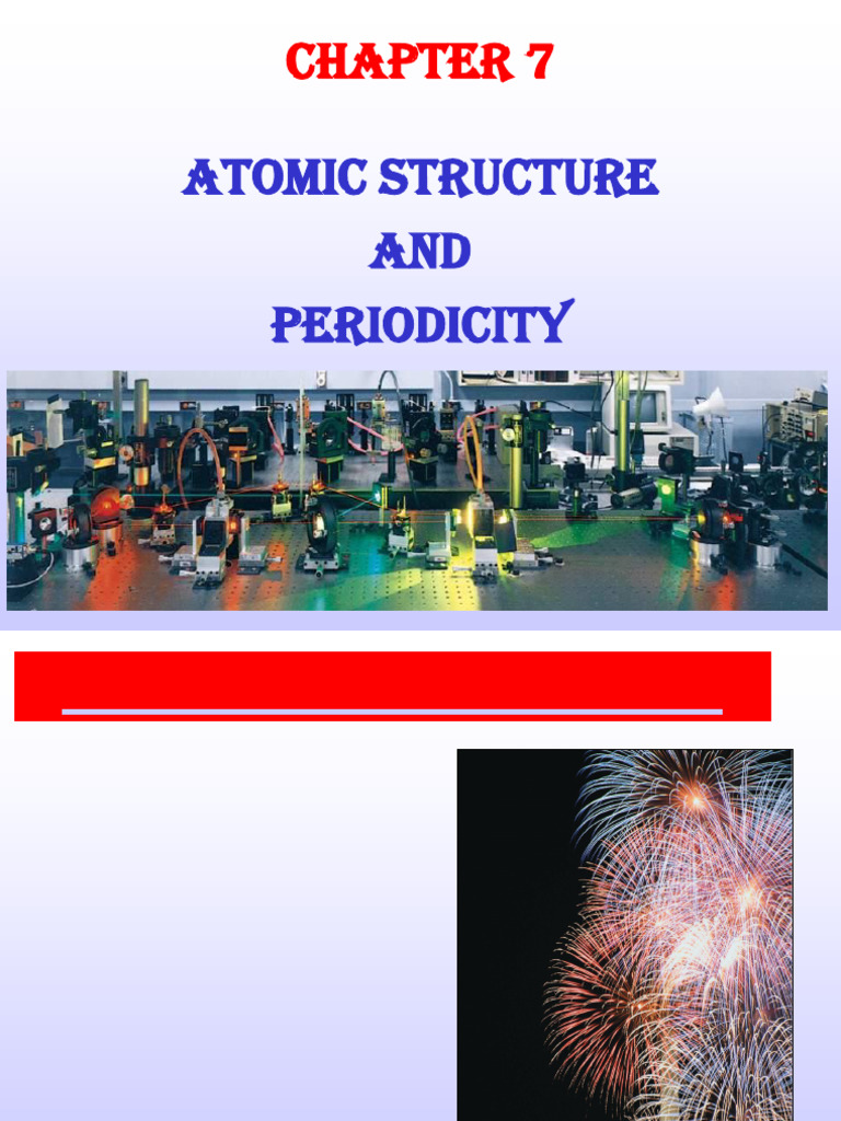 CHEM 241 Chapter 7 Atomic Structure and Periodicity | PDF | Atomic ...