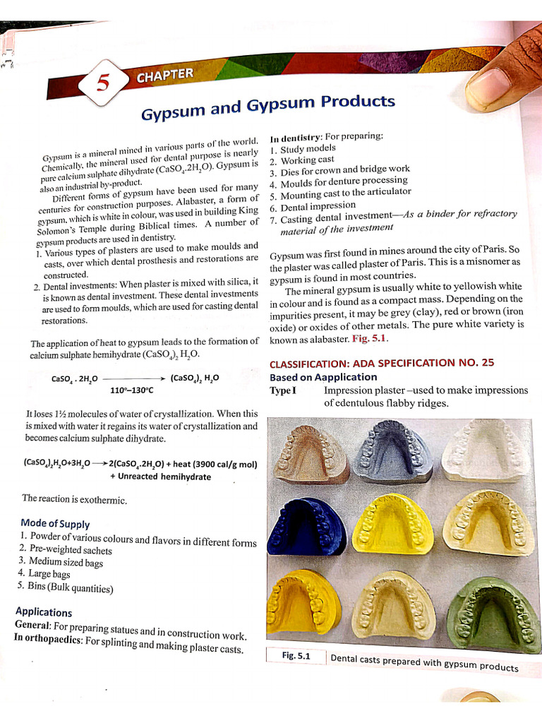 Gypsum and Gypsum Products | PDF