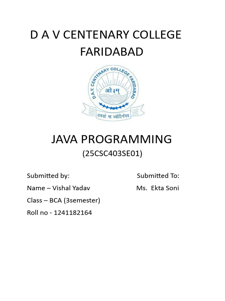 Java Pratical File Question New Line 13 | PDF | Class (Computer Programming) | Method (Computer ...