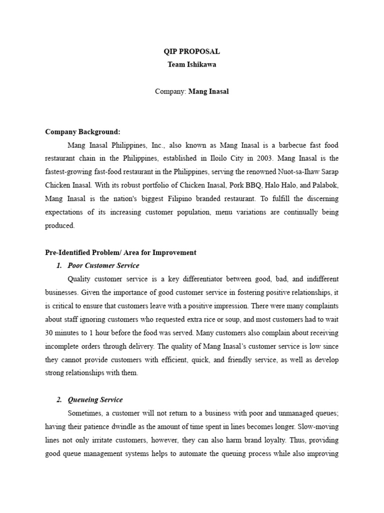 Qip Proposal | PDF | Foods | Cuisine