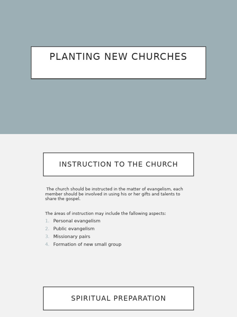 Planting New Churches | PDF
