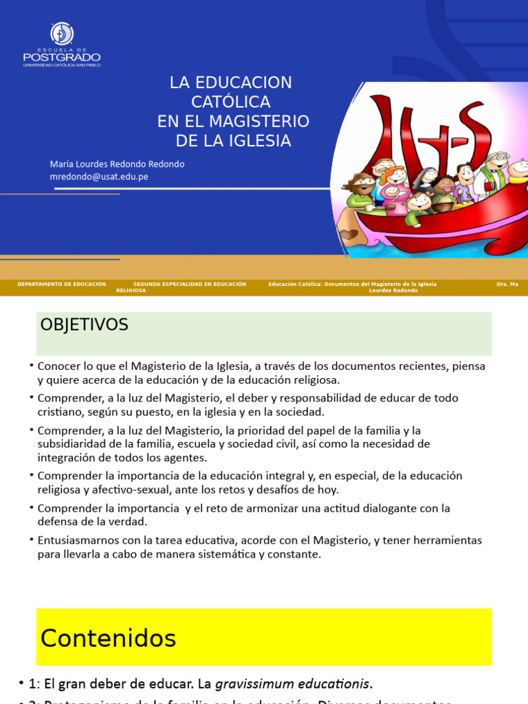 Ed. Catolica en El Magisterio Ig | PDF | Iglesia Católica | Papa ...