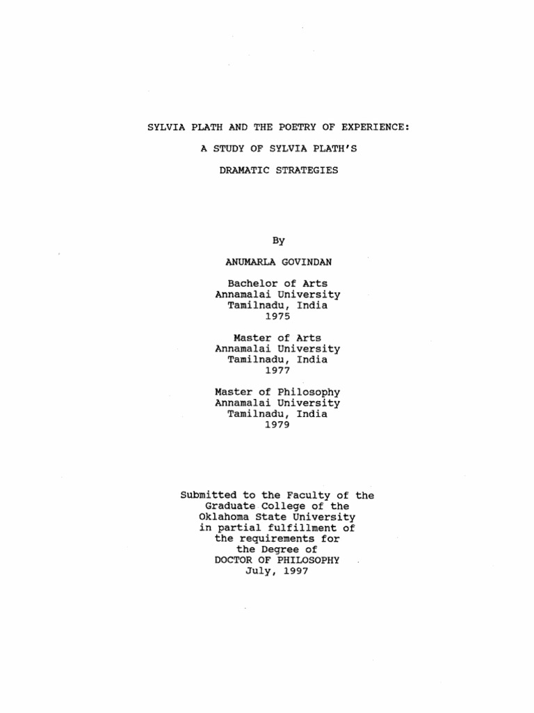 Plath | PDF | Sylvia Plath | Poetry