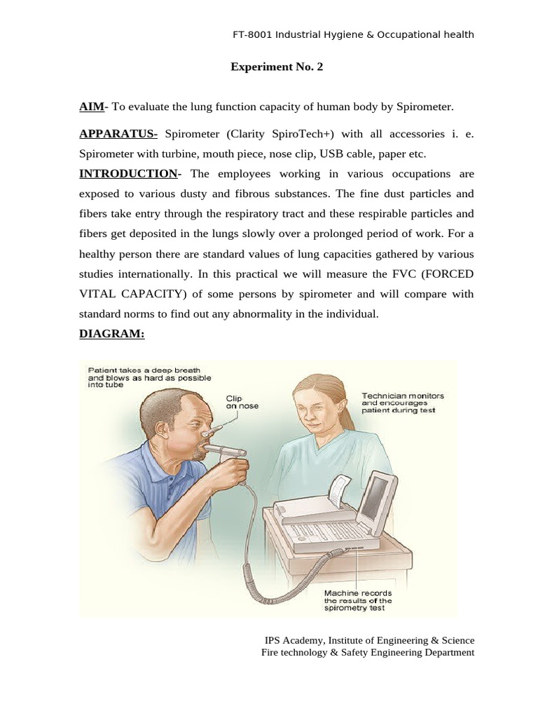 Experiment No.2 | PDF | Pulmonology | Respiratory System