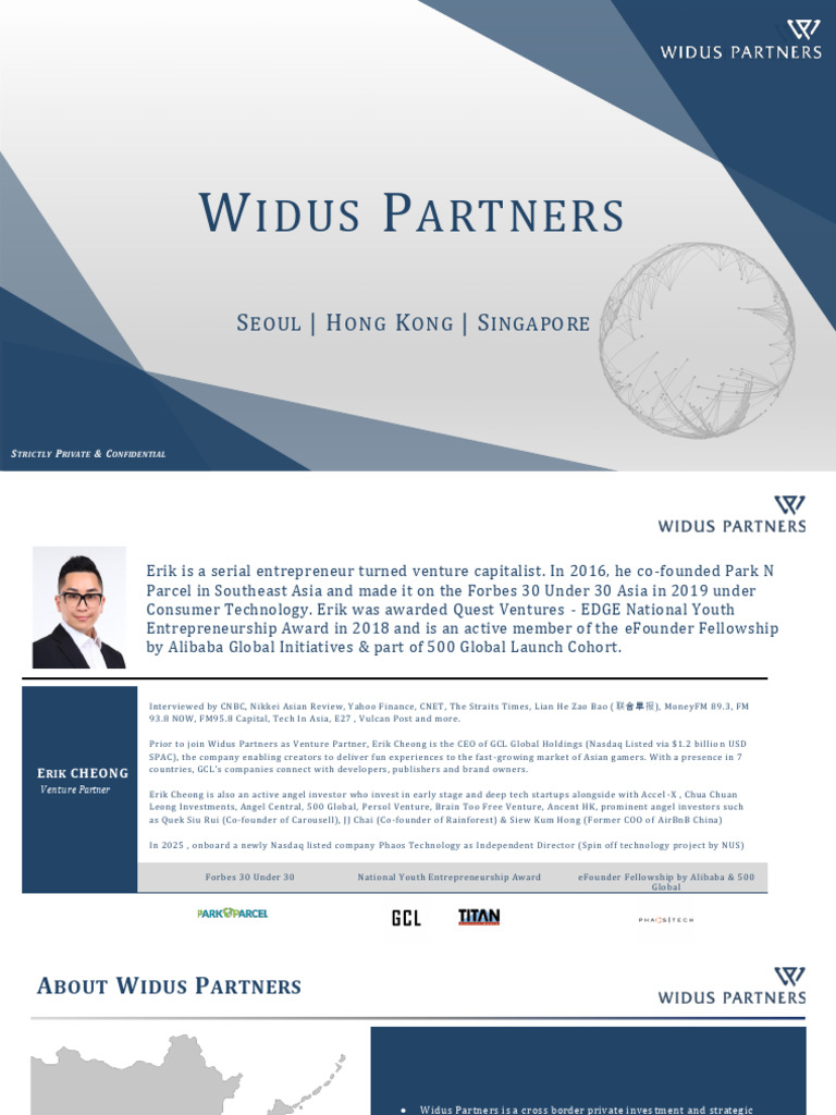 Widus Partners: Private Investment & Advisory | PDF | Economies ...