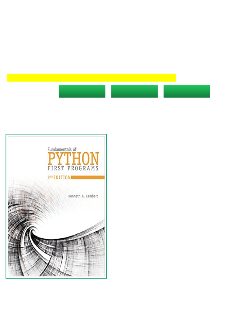 Test Bank for Fundamentals of Python: First Programs, 2nd Edition ...