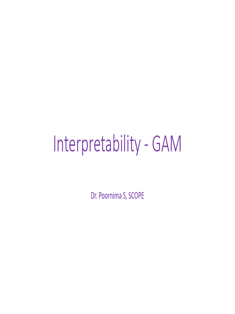 Mod 2 - Interpretable - GAM-Decision Tree | PDF | Spline (Mathematics ...