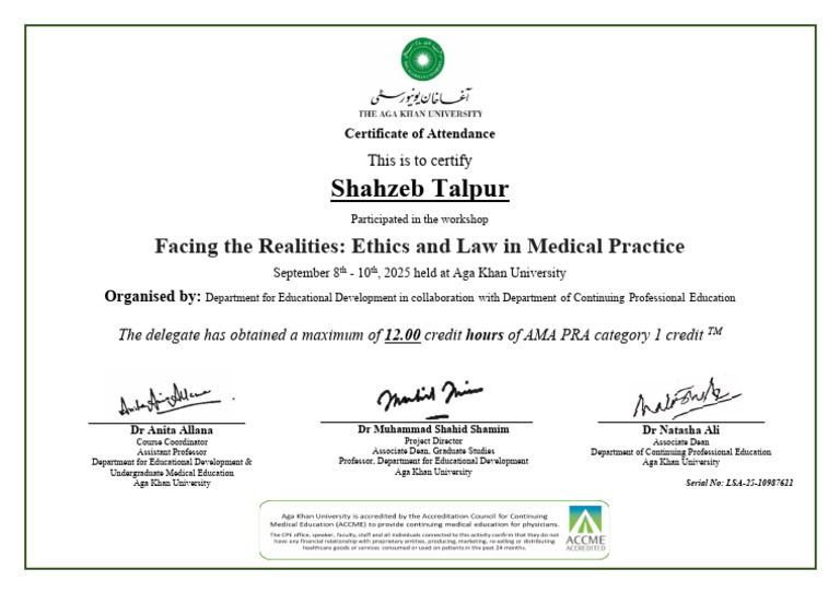 CME Certificate | PDF