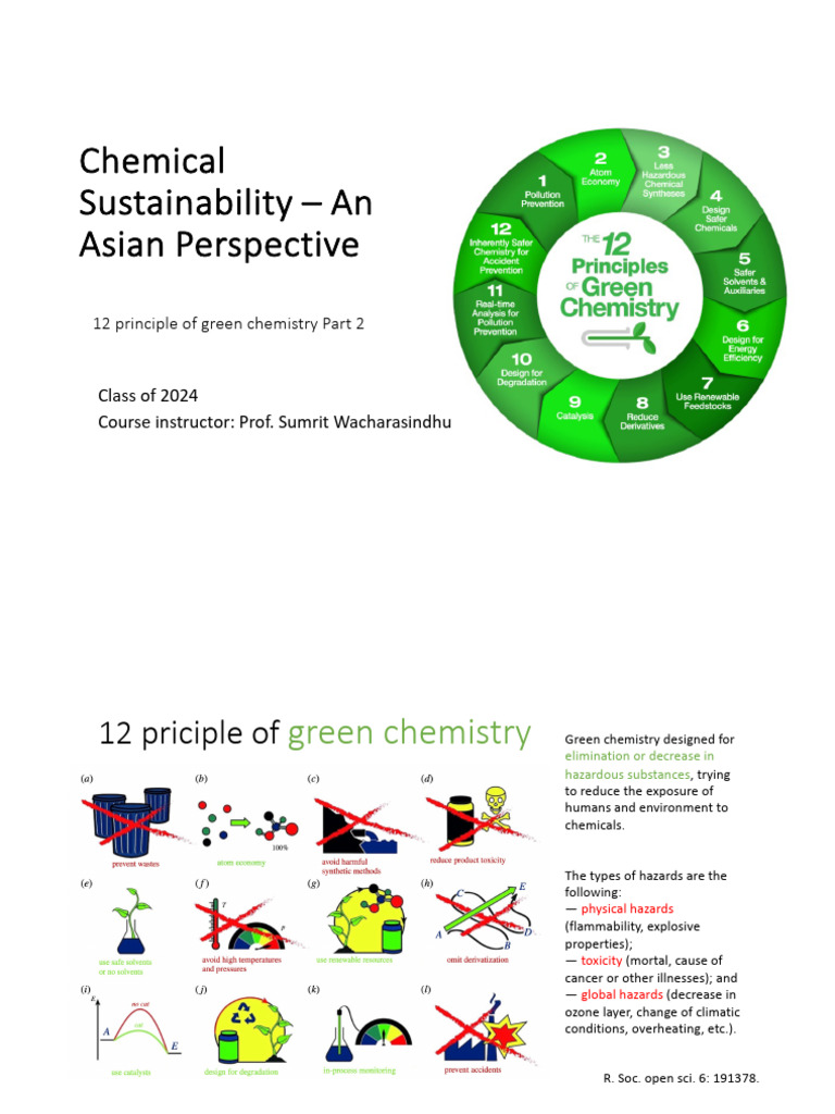 Green Chemistry Principles in Asia | PDF | Plastic | Green Chemistry