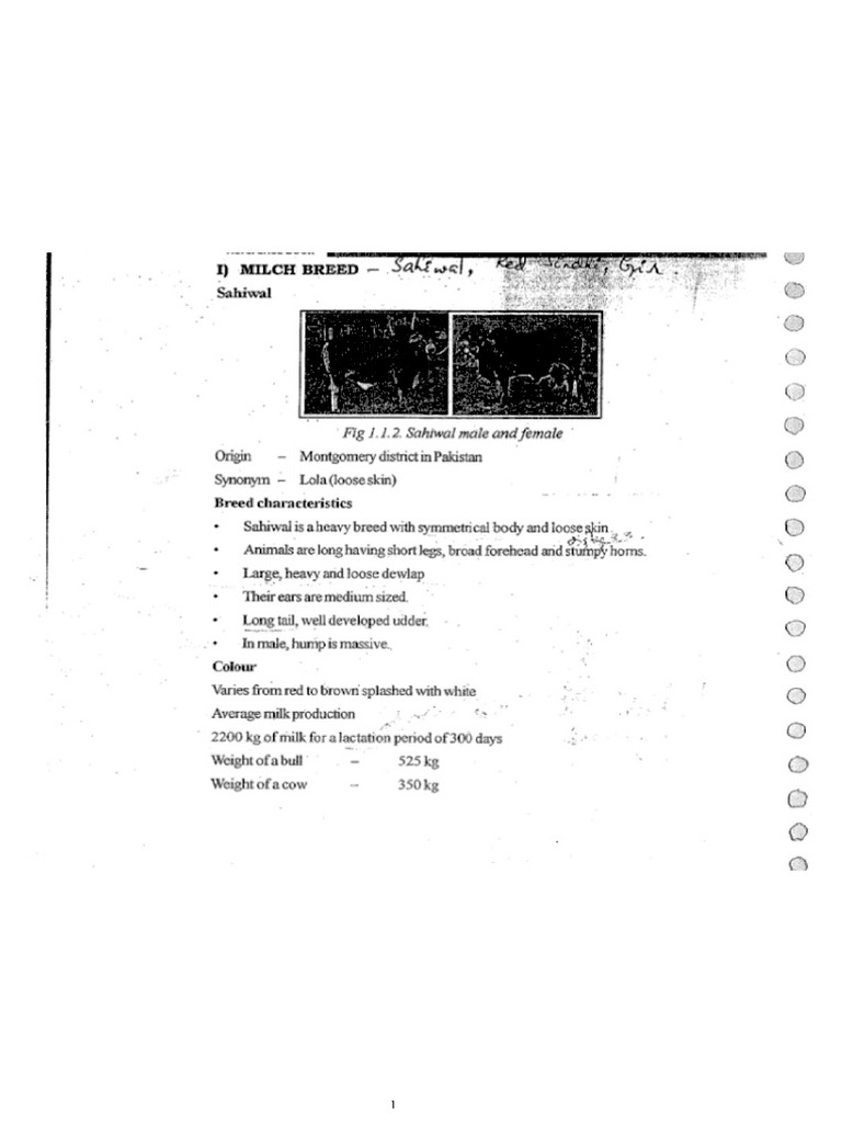 Vhse Breed Note | PDF