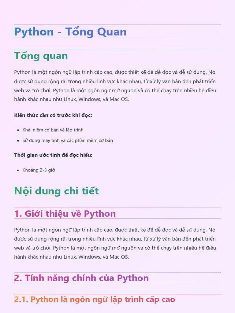 02 Python - Overview | PDF