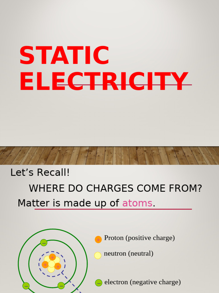 Static Coulombs Law | PDF | Electric Charge | Electron