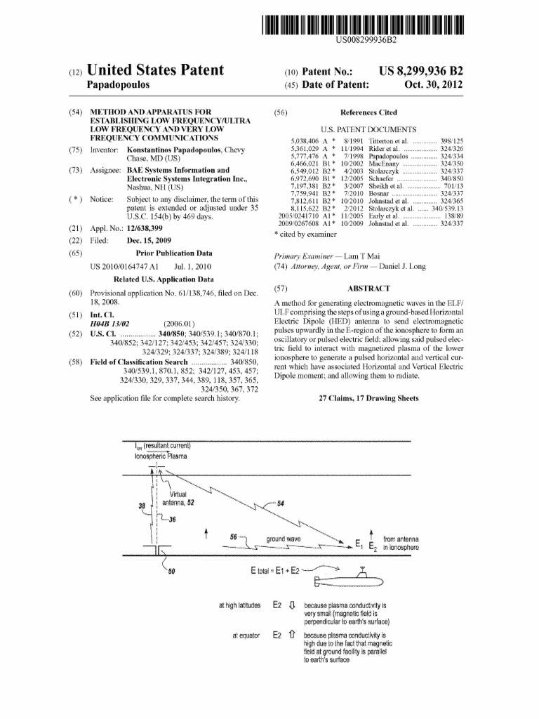 US8299936B2 Method and Apparatus For Establishing Low Frequency, Ultra ...