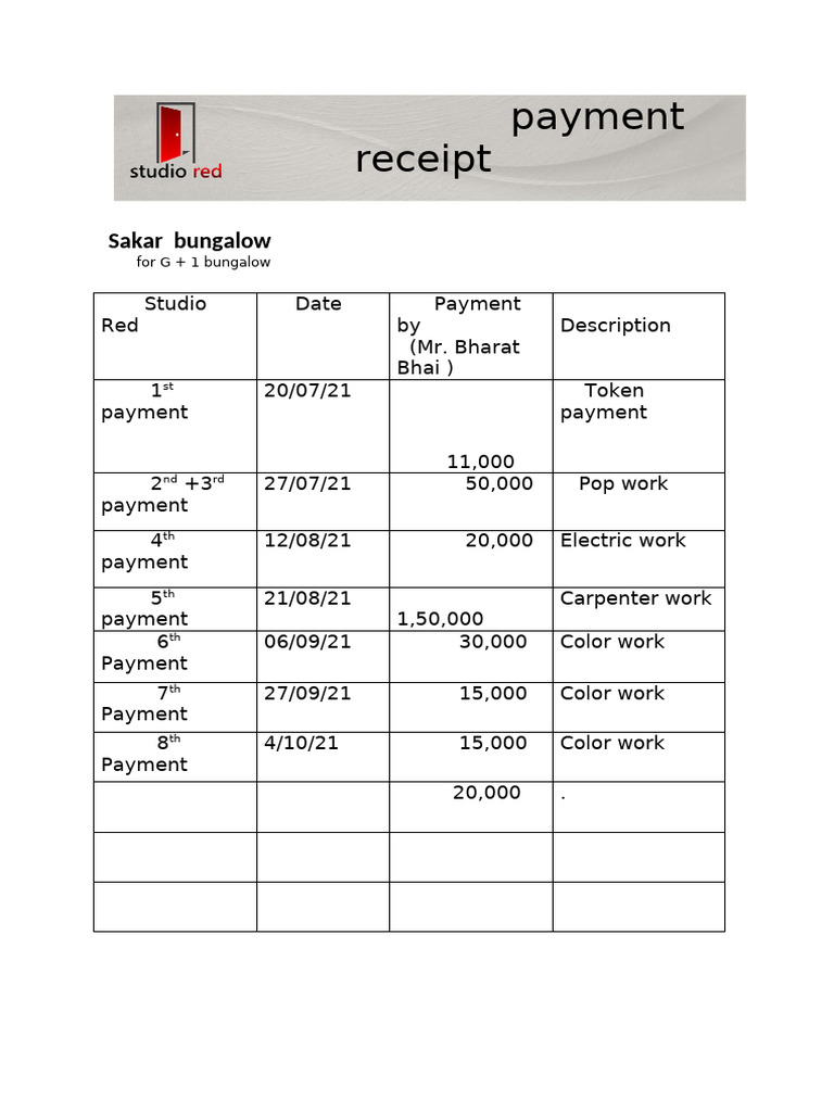 Payment Receipt | PDF
