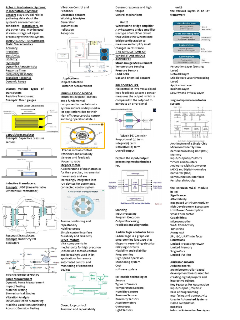Mech Tronic S | PDF | Sensor | Microcontroller