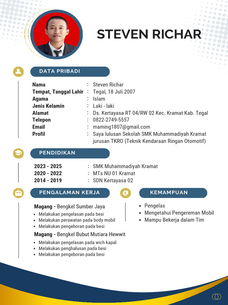 CV. Lamaran Kerja-1 | PDF