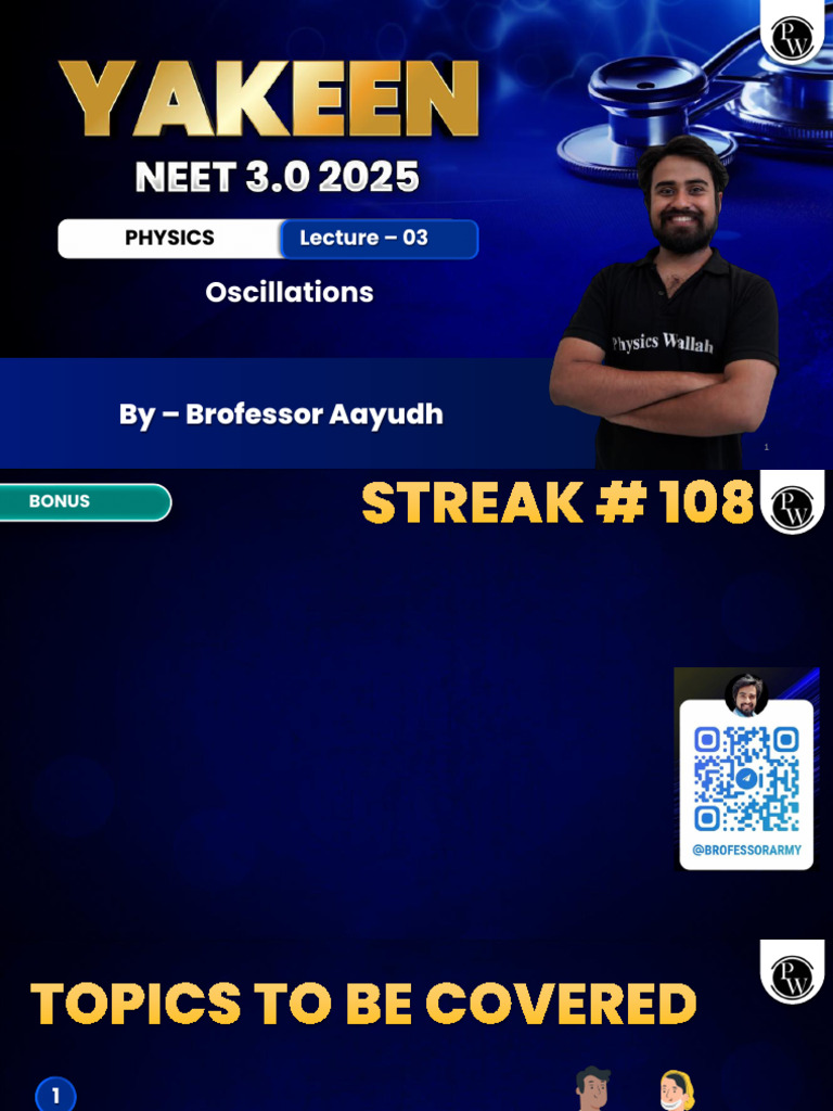 Aayudh Yakeen 3.0 2025 SHM 03 SHM TERMS | PDF | Oscillation | Classical ...