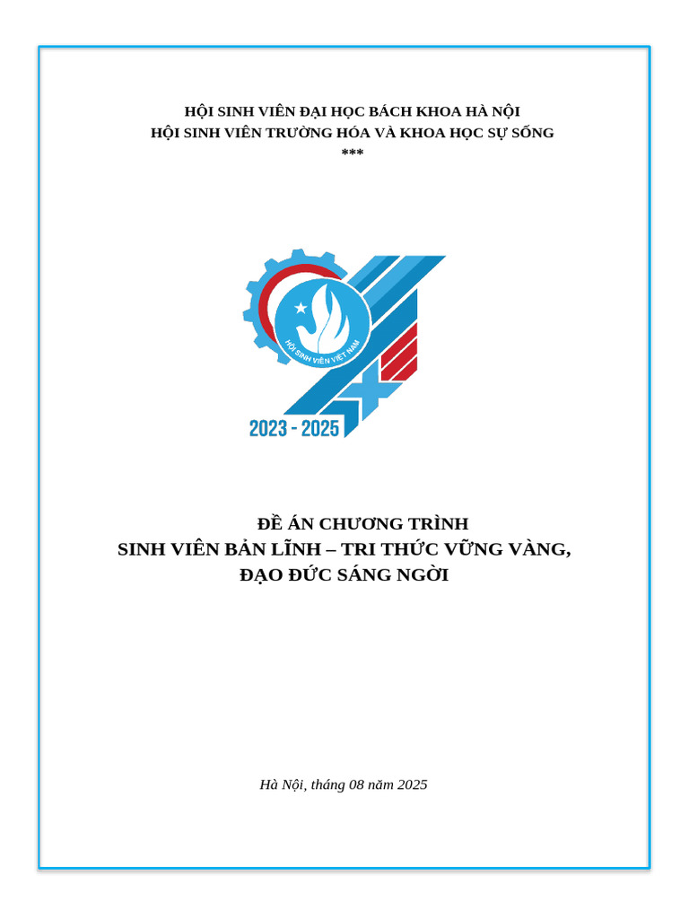 Đề-án-SINH-VIÊN-BẢN-LĨNH-TRI-THỨC-VỮNG-VÀNG-ĐẠO-ĐỨC-SÁNG-NGỜI-1 | PDF