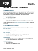 Teesside University Harvard Referencing Guide | PDF | Citation ...