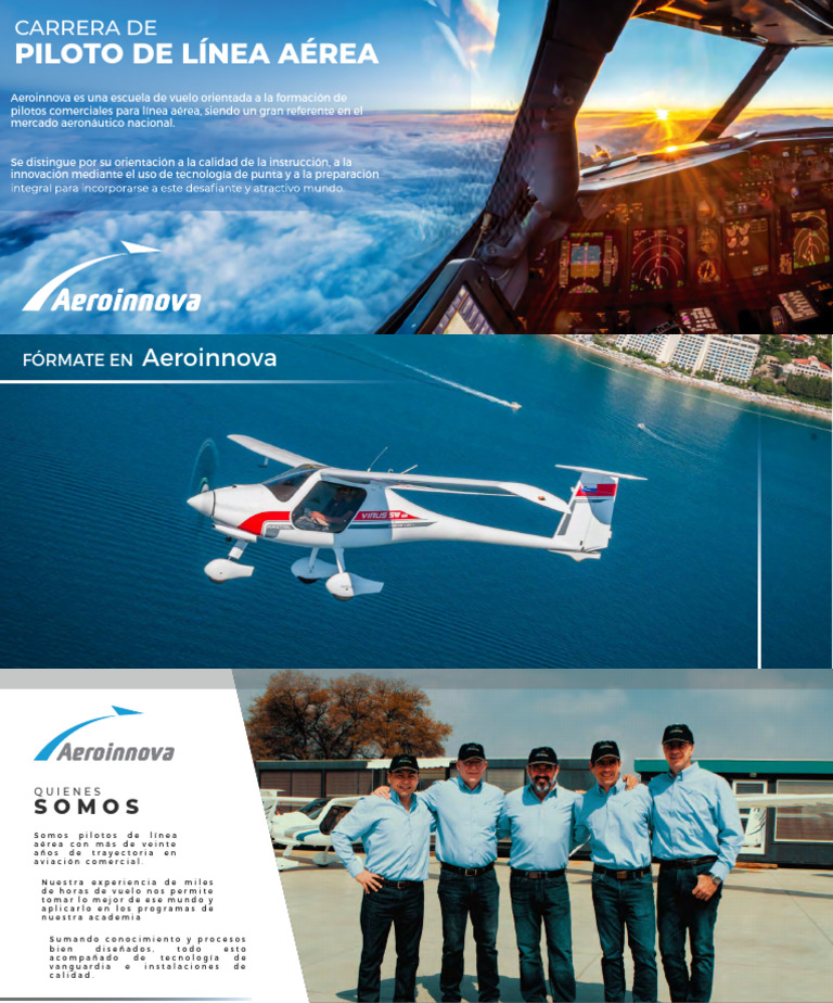 Brochure Piloto Comercial v1 | PDF | Reglas de vuelo por instrumentos ...