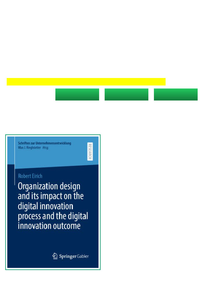(Ebook) Organization design and its impact on the digital innovation ...