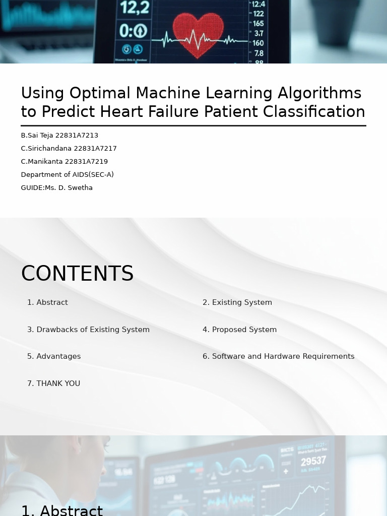 Machine Learning for Heart Failure Prediction | PDF | Machine Learning ...