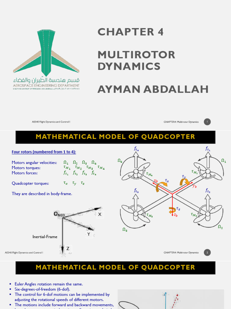 Quadcopter Dynamics and Control Model | PDF | Quadcopter | Torque