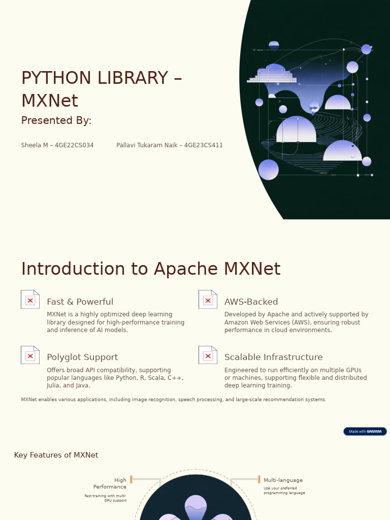 Python Library Mxnet | PDF | Deep Learning | Computer Vision