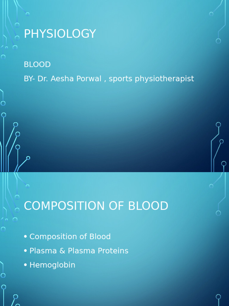Blood Chapters 5 7 AKJain PPT GoogleSlides | PDF | Anemia | Blood Plasma
