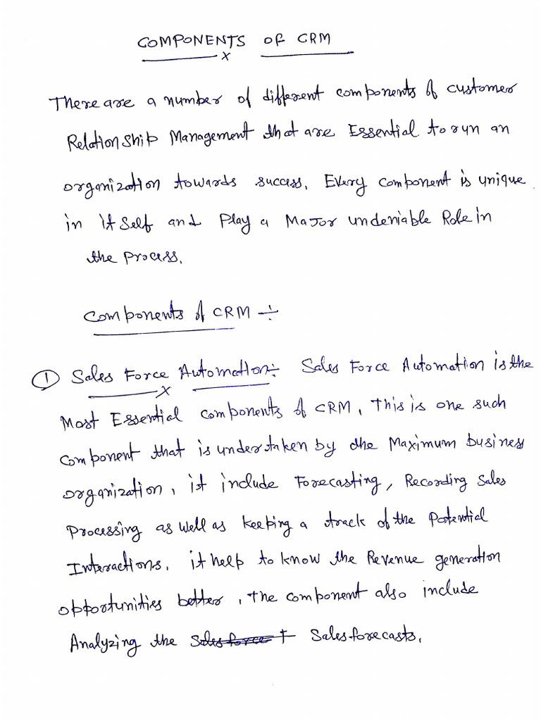 Components of CRM . | PDF