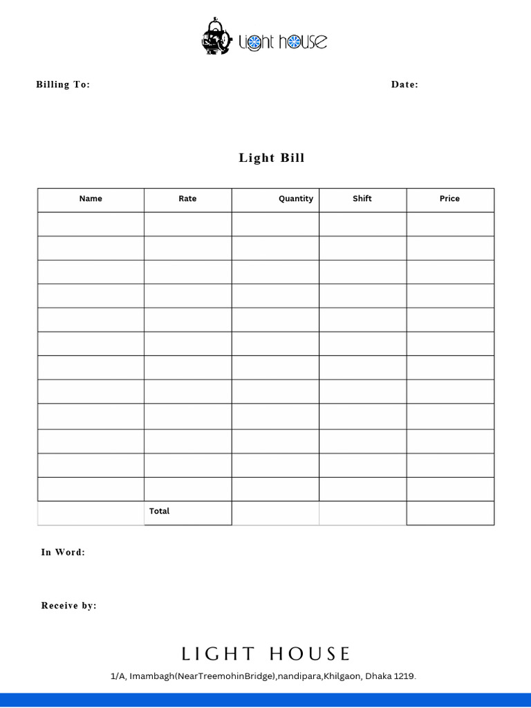 Light Bill PDF | PDF