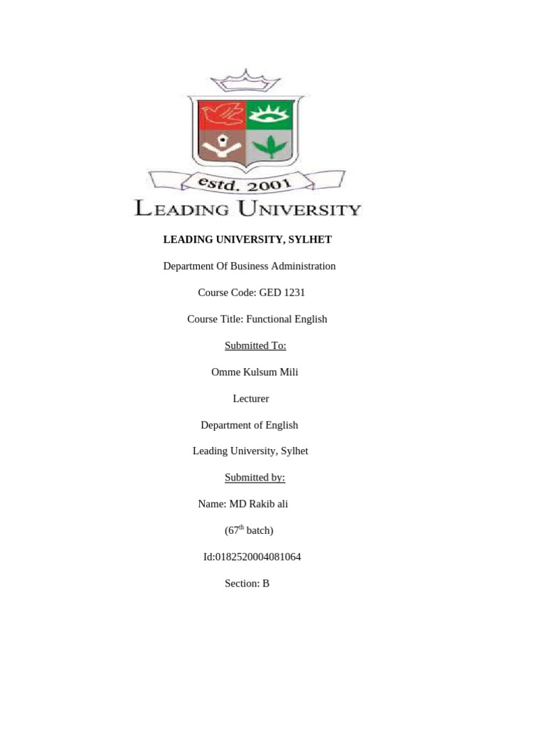 Leading University | PDF