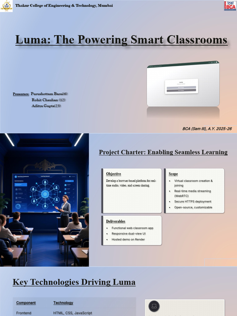 Luma Powering Smart Classrooms | PDF | Software Engineering | Computer Science
