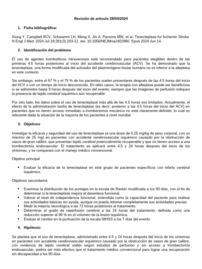 Ten Ecte Plase | PDF | Carrera | Ensayo clínico