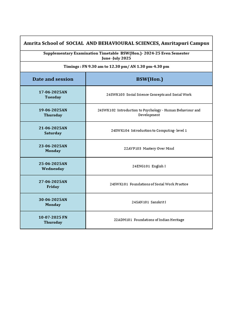BSW H 1 | PDF