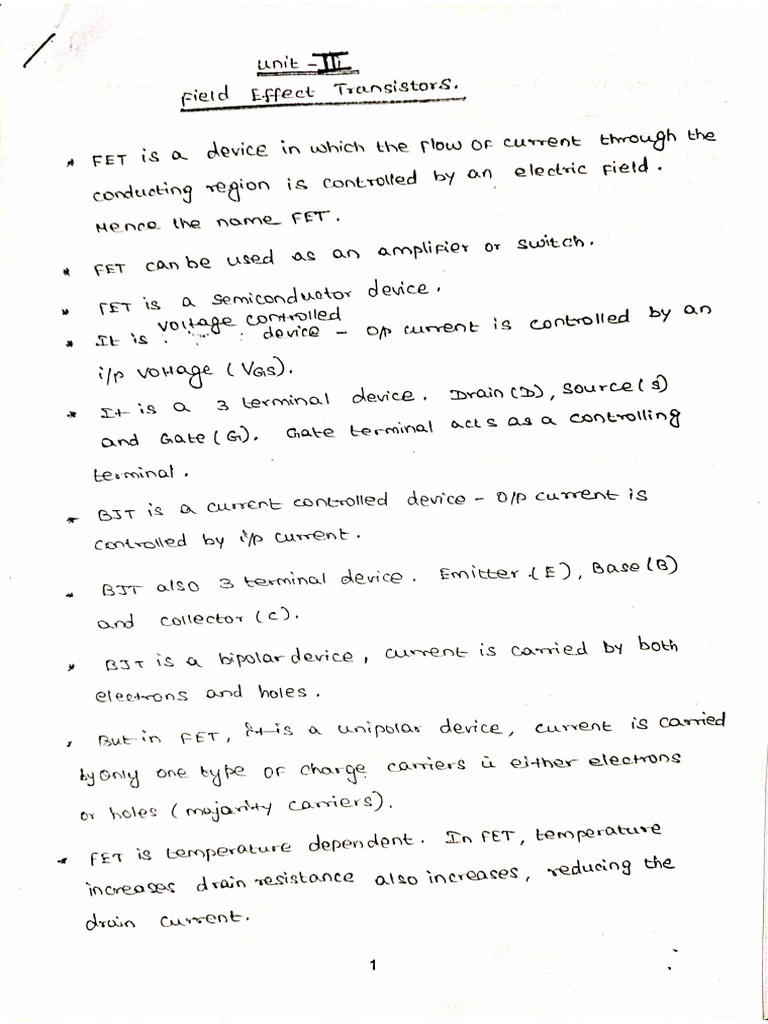 Edc Unit 2 Study Material | PDF