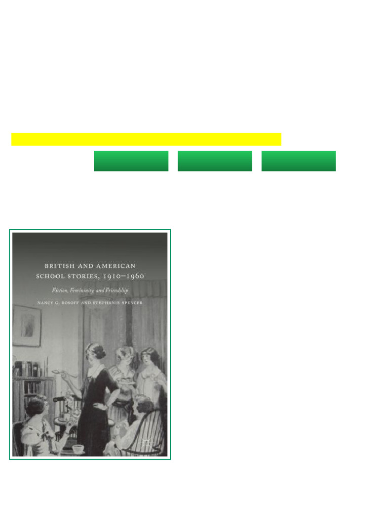 (Ebook) British and American School Stories, 1910–1960: Fiction ...