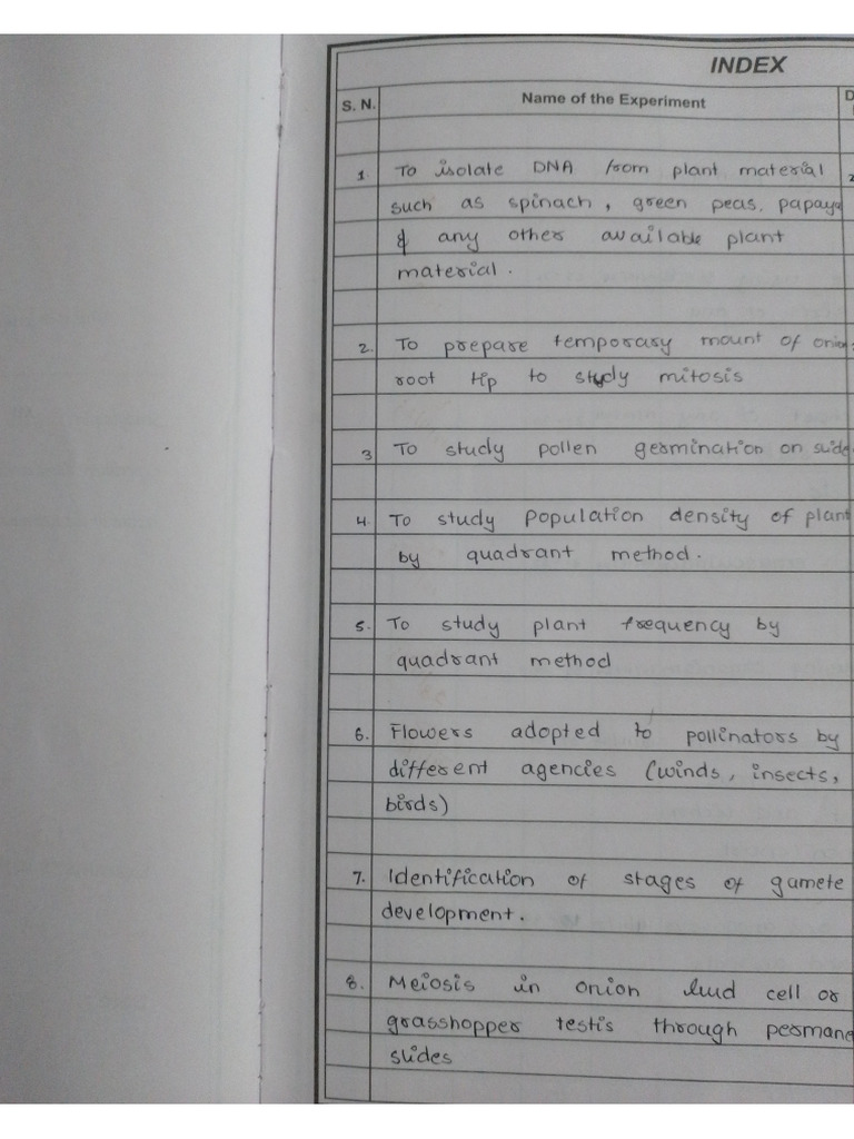 Biology Practical Class 12th | PDF