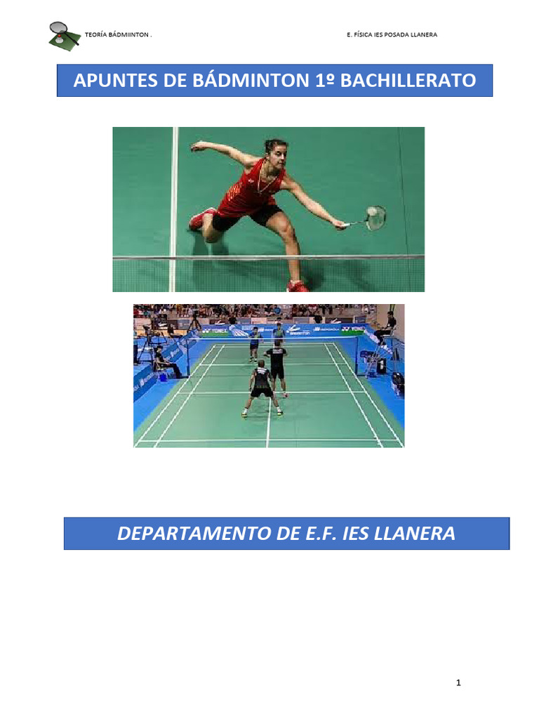 Historia y reglas del bádminton | PDF