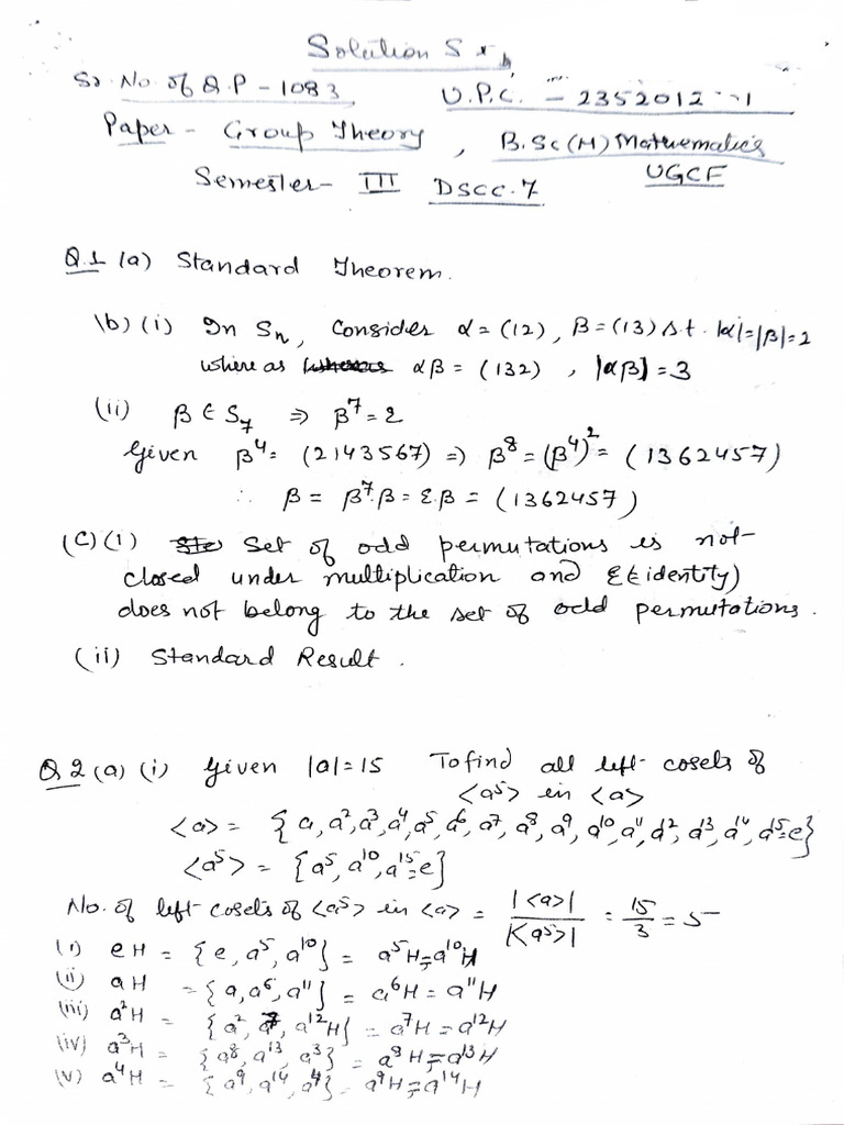 Sol Set of Group TH 17-12-24 | PDF