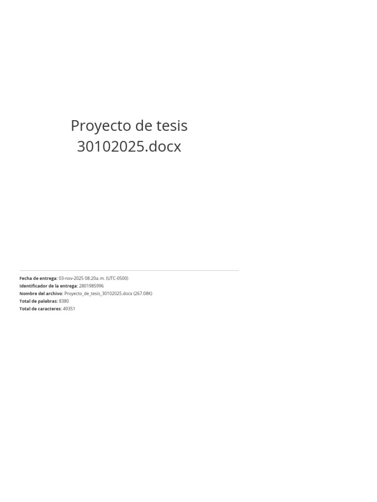 Proyecto de Tesis de Angel Ojeda Mera | PDF