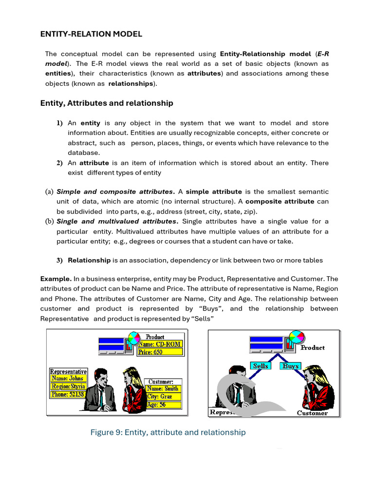 E-R Model | PDF | Conceptual Model | Data Management