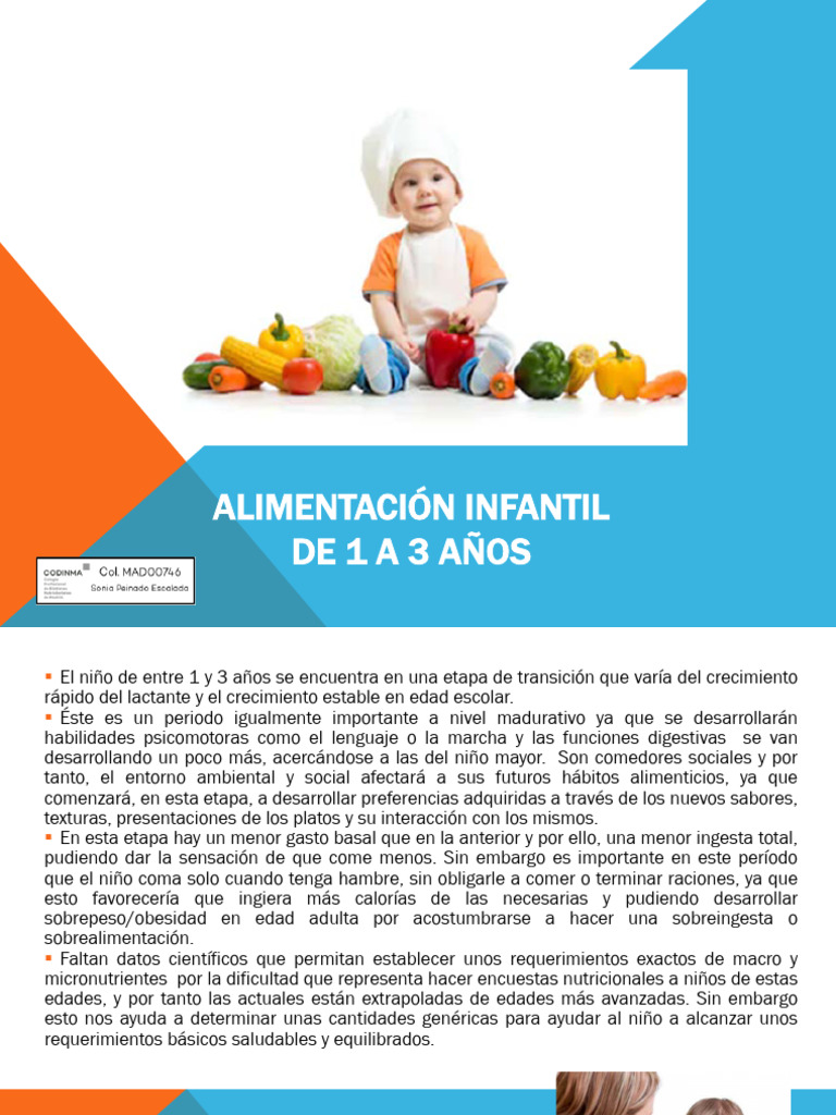 Guía de Alimentación Infantil 1-3 Años | PDF | Carne | Alimentos