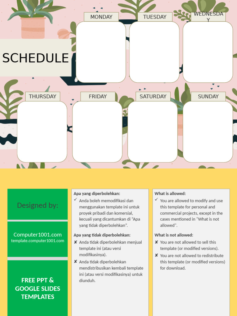 6 Plant Mon Sun Schedule Landscape | PDF