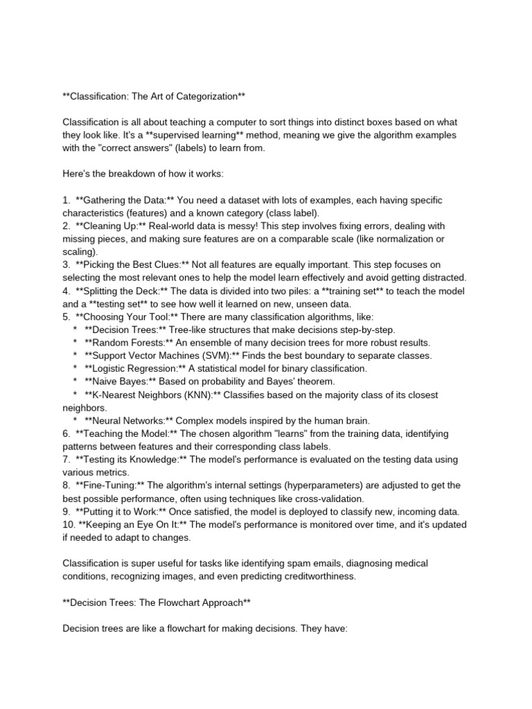 Classification The Art of Categorization | PDF | Cluster Analysis ...