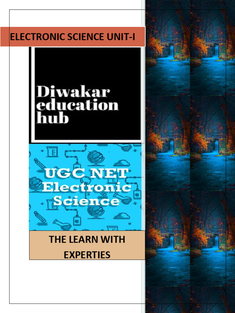 Electronic Science Unit-1 | PDF | P–N Junction | Semiconductors