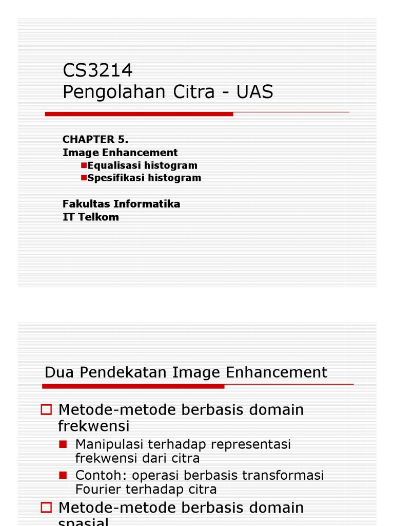 CS3214 Pengolahan Citra - UAS | PDF