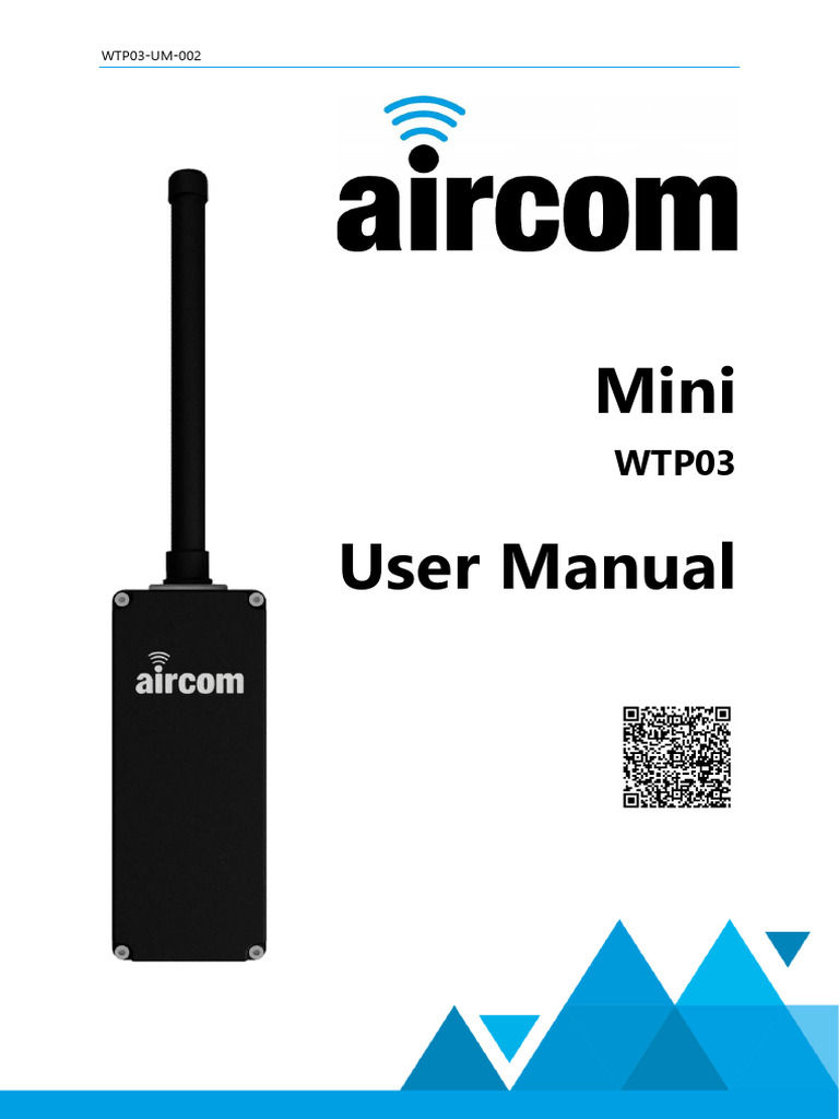 Aircom Mini User Manual WTP03 | PDF | Mobile App | Ios