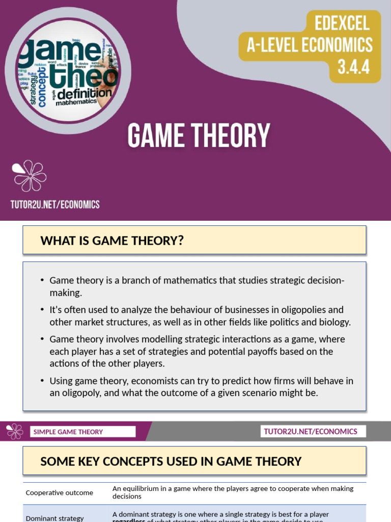 3 4 4 Oligopoly Game-Theory | PDF | Game Theory | Economics