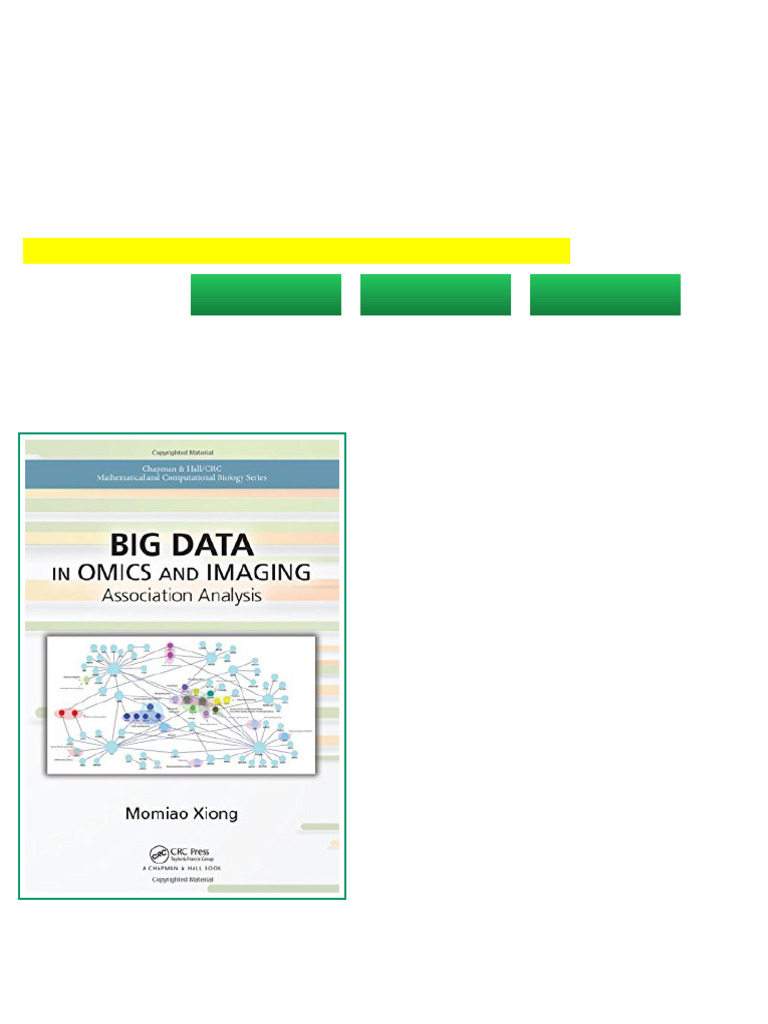 (Ebook) Big Data in Omics and Imaging: Association Analysis by Momiao ...
